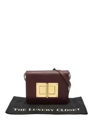 TOM FORD Natalia Leather Shoulder Bag Red