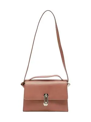 Balenciaga Leather Flap Shoulder Bag - Pink