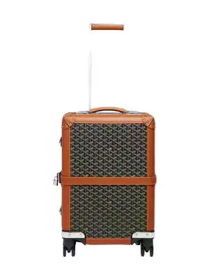 Goyard Goyardine Canvas Trolley Suitcase - Brown