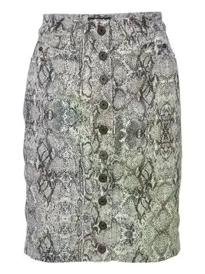 Just Cavalli Snakeskin-print Skirt - Neutrals