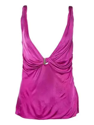 Versace Draped-detail Tank Top - Pink