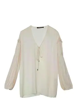 Roberto Cavalli Silk Top - Neutrals
