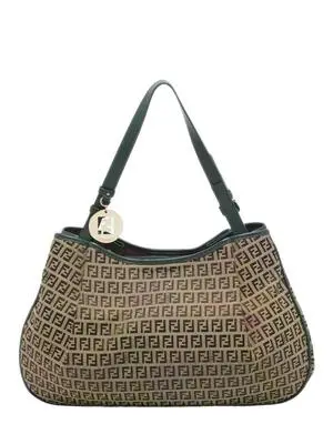 Fendi Zucchino Shoulder Bag - Neutrals