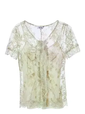 Moschino Floral-lace Blouse - Gold