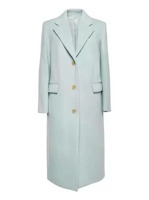 JOSEPH Wool-cashmere Single-breasted Coat - Blue