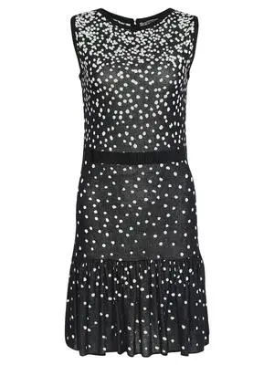 Giambattista Valli Polka-dot Mini Dress - Black