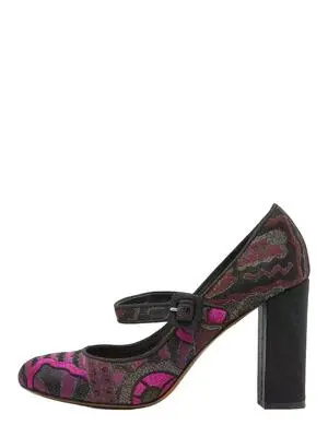 Etro 95mm Patterned Jacquard Pumps - Purple