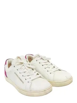 Dolce & Gabbana Leather And Suede Sneakers - White