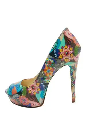 LORIBLU Loriblu Printed Leather Pumps