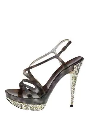 Casadei Embellished Stiletto Sandals - Brown