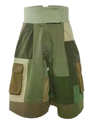 Valentino Garavani Patchwork Shorts - Green
