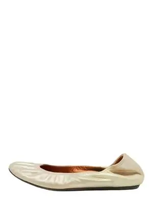 LANVIN Leather Ballet Flats - Neutrals