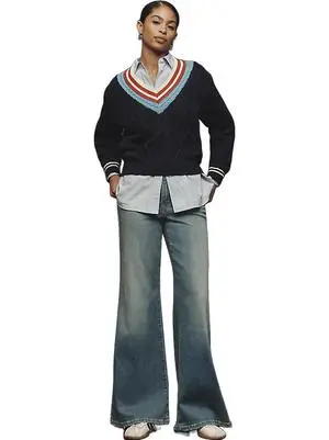Good American High-rise Wide-leg Jeans - Medium Denim