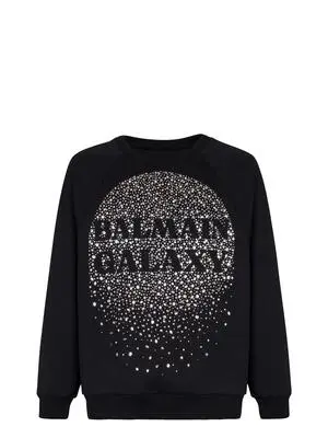 Balmain Galaxy Embroidered Sweatshirt - Silver