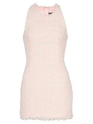 Balmain Tweed Mini Dress - Pink