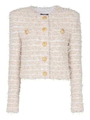 Balmain Tweed Jacket - Gold