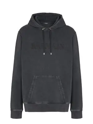 Balmain Embroidered Hoodie - Grey