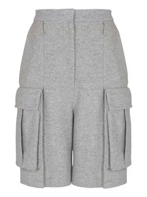 Balmain Wool Bermuda Shorts - Grey