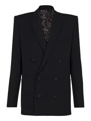 Balmain Grain De Poudre Blazer - Black