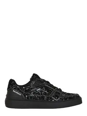 Balmain B-court Skate Galaxy Print Sneakers - Black