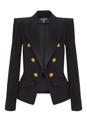 Balmain Jacquard Jacket - Black