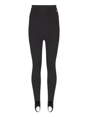 Balmain Jersey Stirrup Leggings - Black
