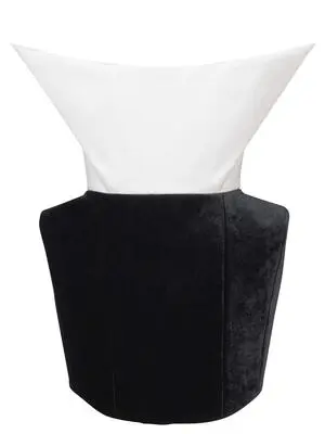 Balmain Structured Strapless Dress - Black
