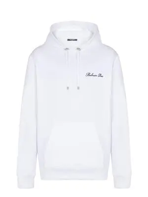 Balmain Signature Hoodie - White
