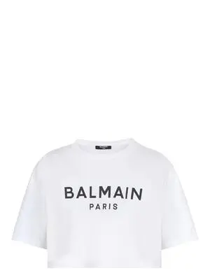 Balmain T-shirt With Paris Print - White