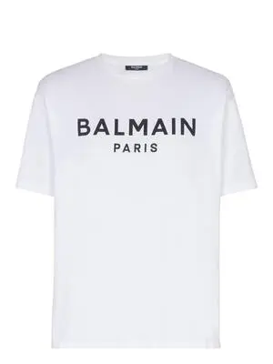 Balmain T-shirt With Paris Print - White