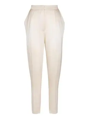 Balmain High-waisted Tailored Trousers - Beige