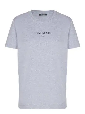 Balmain T-shirt With Paris Logo - Grey