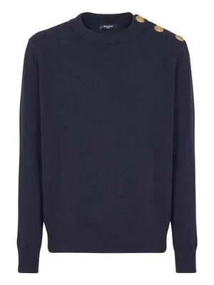 Balmain Eco-cashmere Jumper - Navy