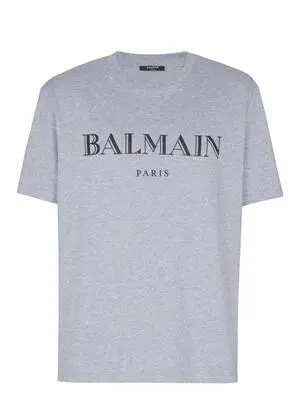 Balmain T-shirt With Print - Grey