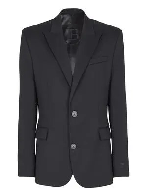 Balmain Wool Tailored Jacket - Black