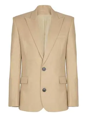 Balmain Tailored Canvas Jacket - Beige