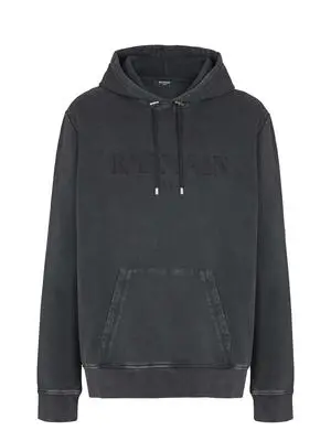 Balmain Vintage Embroidered Hoodie - Grey