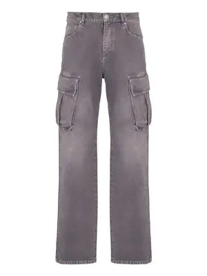 Balmain Loose-fit Cargo Jeans - Grey