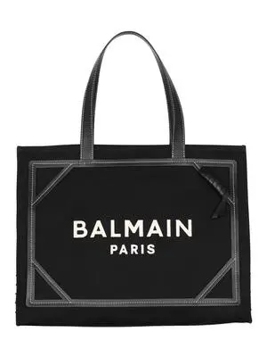 Balmain B-army 42 Monogram Tote Bag - Black