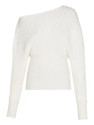 Balmain Tube-knit Jumper - White