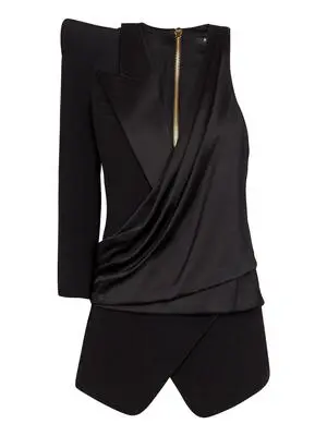 Balmain Asymmetric Jacket - Black