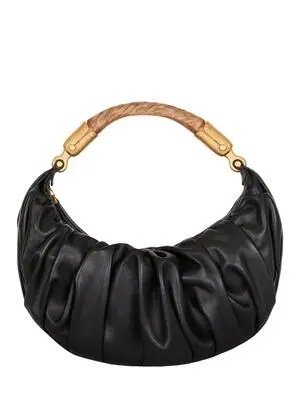 Balmain Medium Gathered Bag Black