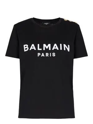 Balmain Paris Printed T-shirt - Black
