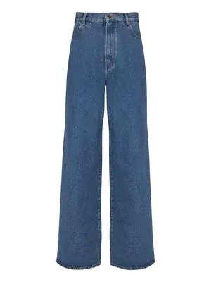 Balmain Denim Wide-leg Jeans - Blue