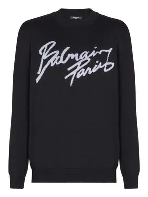 Balmain Merino Wool Jumper - Black