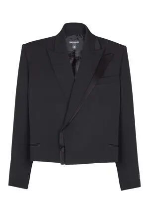 Balmain Grain De Poudre Jacket - Black