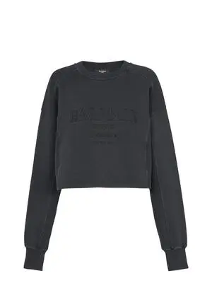 Balmain Couture Embroidered Sweatshirt - Grey