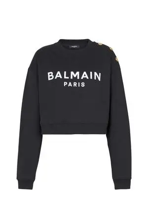Balmain Printed Paris Sweatshirt - Black