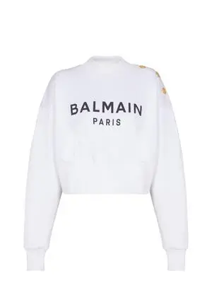 Balmain Printed Sweatshirt - White