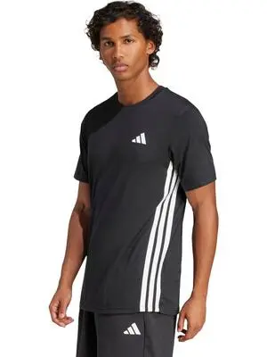 Adidas Train Essentials Training Feelready 3-stripes Tee - Black